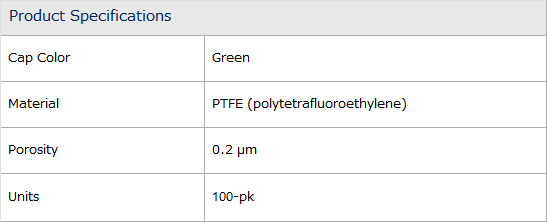 Filter Vials, 0.2um PTFE, Non-Slit Cap 100-pk., Thomson SINGLE StEP ...