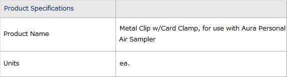 Metal Clip, w/Card Clamp 시마즈 인터넷샵