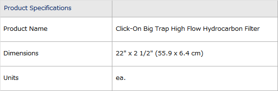 Click-On Big Trap, Hydrocarbon Replacement Filter 시마즈 인터넷샵