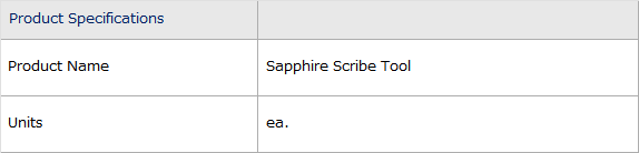 Tool, Sapphire Scribe 시마즈 인터넷샵