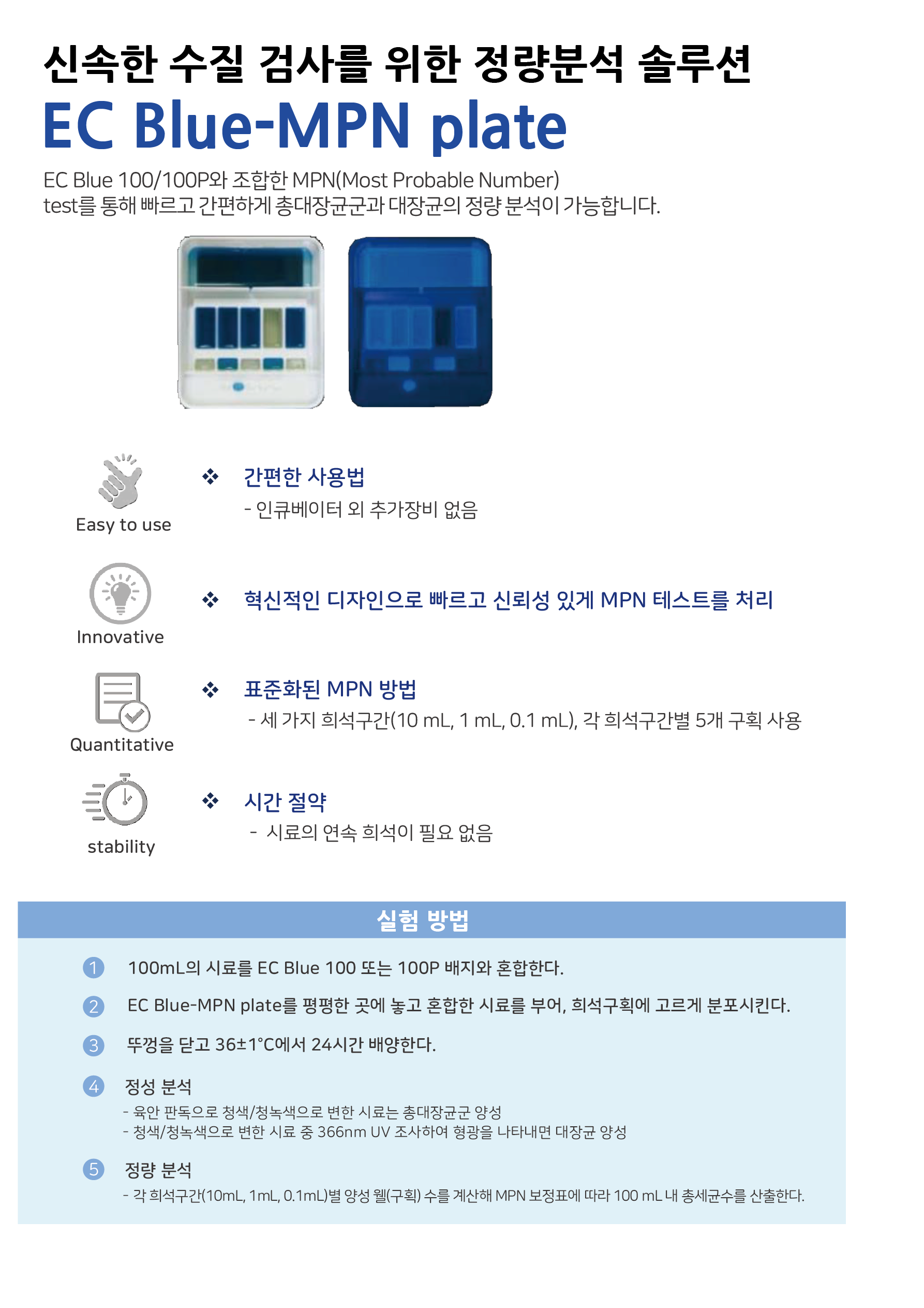 EC Blue-MPN plate 시마즈 인터넷샵