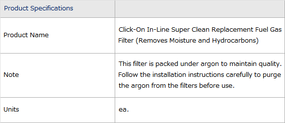 Super-Clean Click-on Trap, Replacement Trap for FID Fuel Gas, Moisture ...